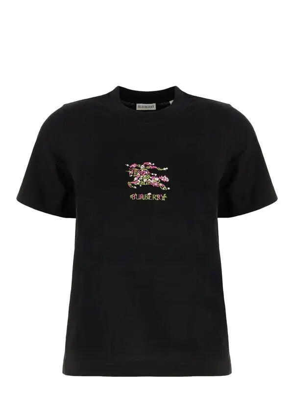 Burberry Embroidered Logo T-shirt - Multicolor