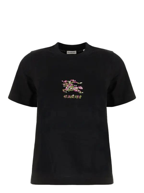 Burberry Embroidered Logo T-shirt - Multicolor