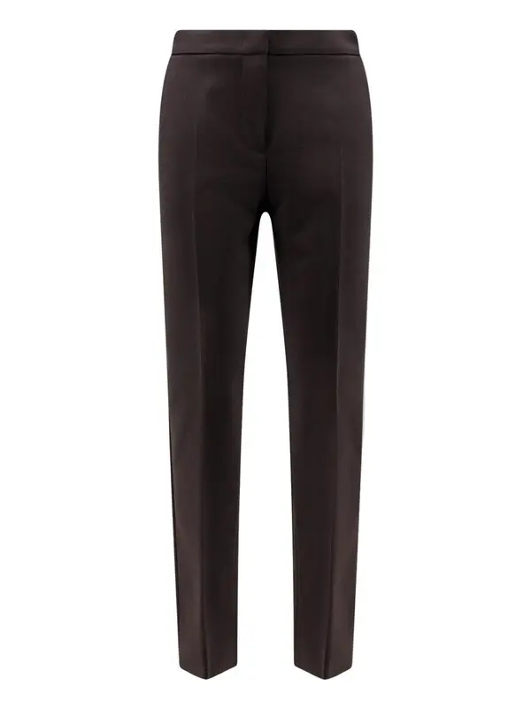 Max Mara Stretch Virgin Wool Trousers - Multicolor
