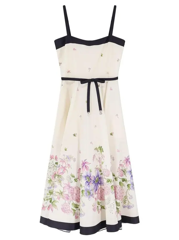 Dior Printed Silk Dress - Multicolor