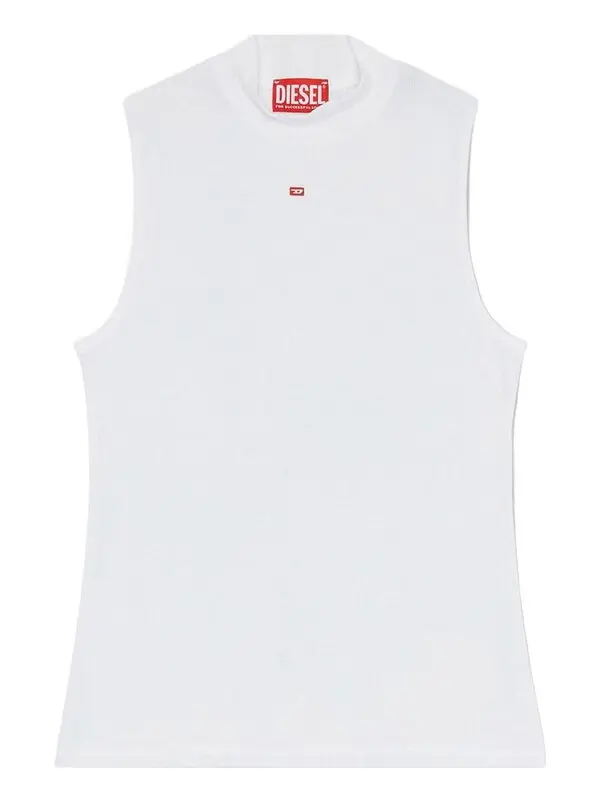 DIESEL® Stretch Viscose Mock Neck Tank Top - Multicolor