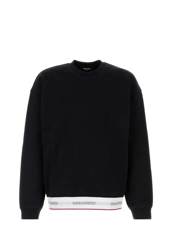 Dsquared2 Cotton Oversized Sweatshirt - Black