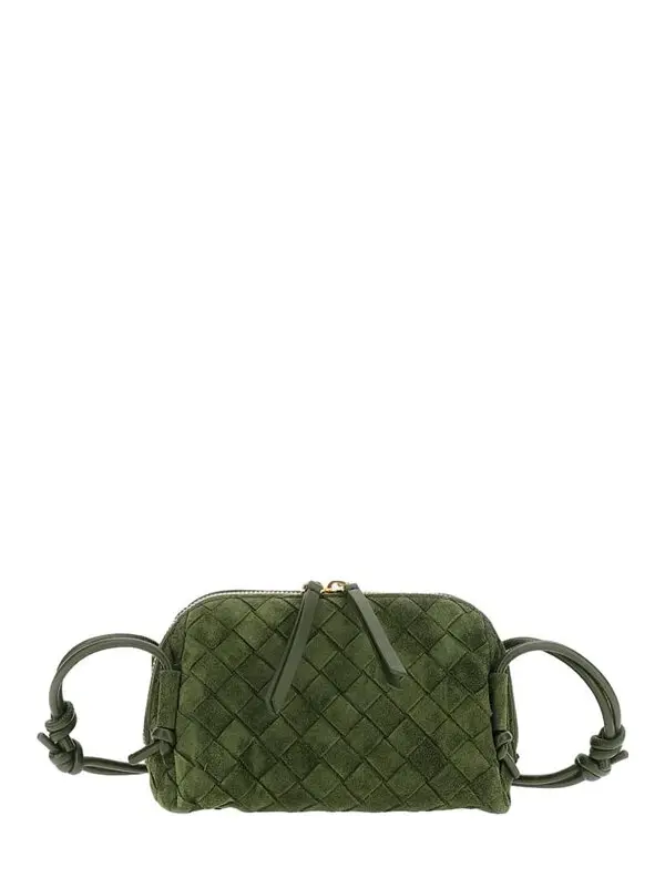 Bottega Veneta Intrecciato Suede Pouch - Multicolor