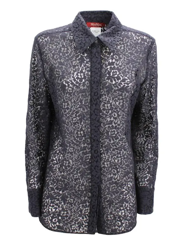 Max Mara Gala Lace Shirt - Blue