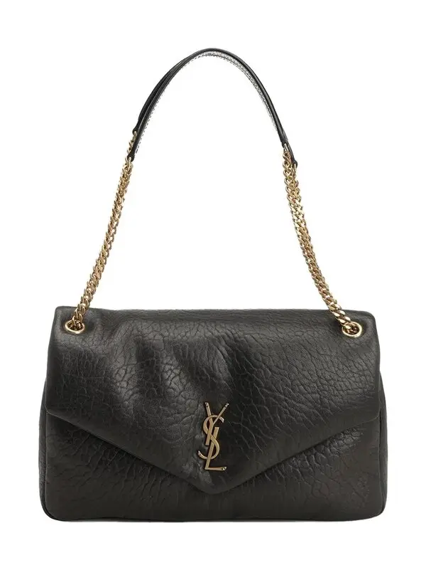 Saint Laurent Large Calypso Bag - Black