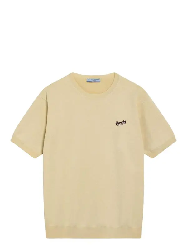 Prada Silk And Cotton Blend Crew-neck Pullover - Multicolor
