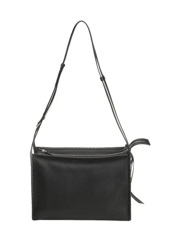 Bottega Veneta Corriere Messenger Bag - Black
