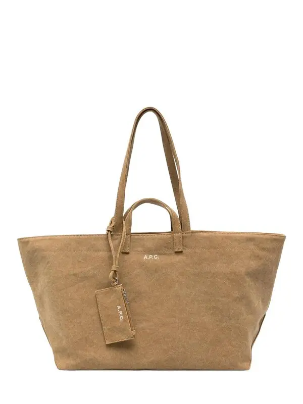A.p.c. Le Drummer Toile Tote Bag - Brown