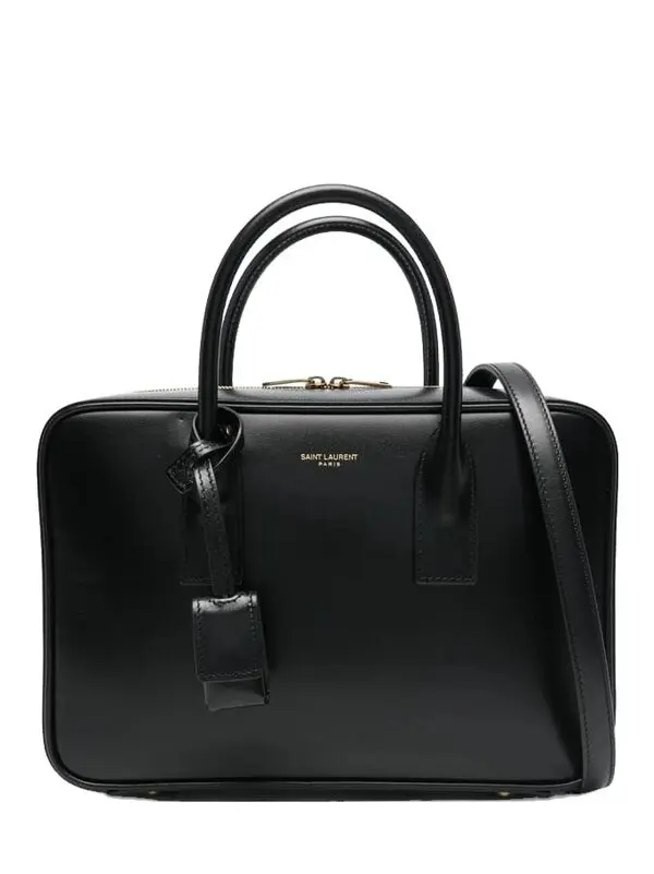 Saint Laurent Leather Tote - Black