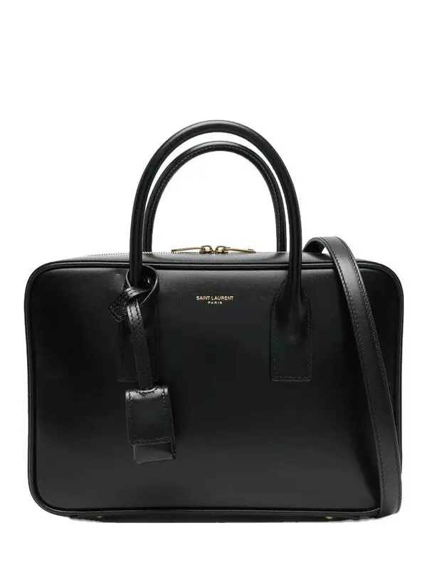Saint Laurent Leather Tote - Black