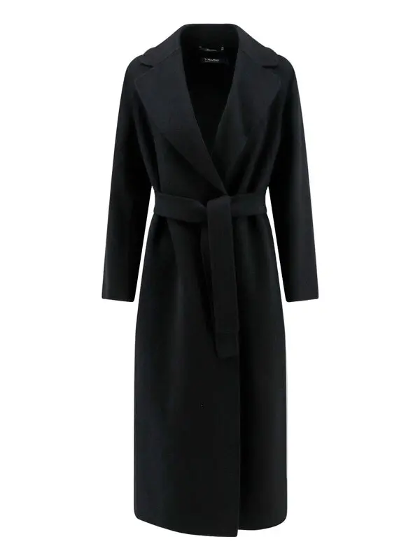Max Mara Poldo Virgin Wool Coat - Black