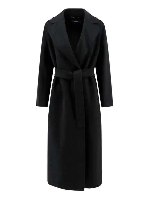 Max Mara Poldo Virgin Wool Coat - Black