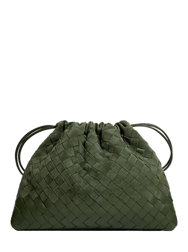 Bottega Veneta Intrecciato Suede Pouch - Multicolor