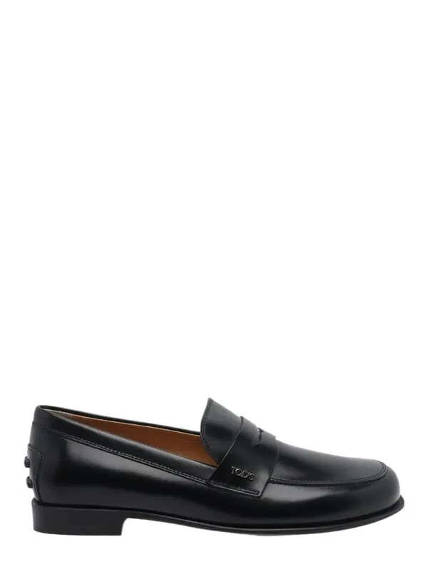 TOD'S Leather Loafers - Black