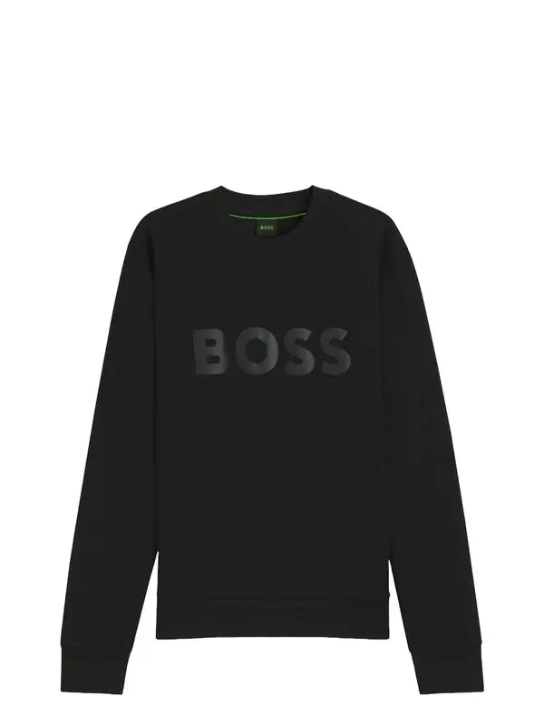 BOSS Salbo Cotton Blend Sweatshirt - Black