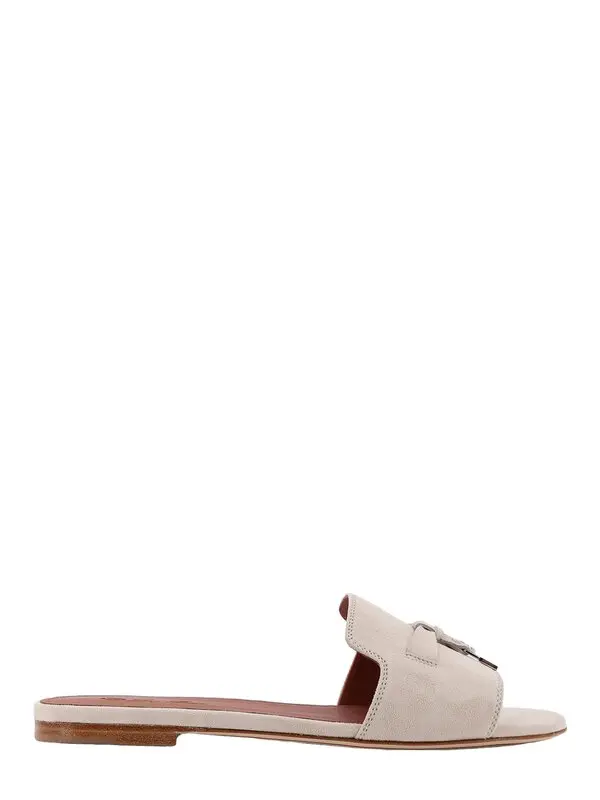 Loro Piana Summer Charms Flat Suede Sandals - Multicolor