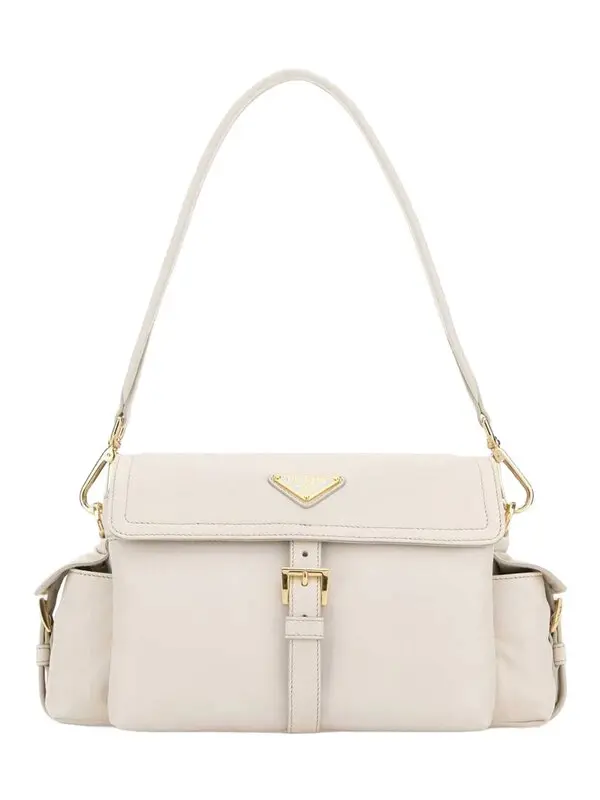 Prada Leather Tote Bag - White