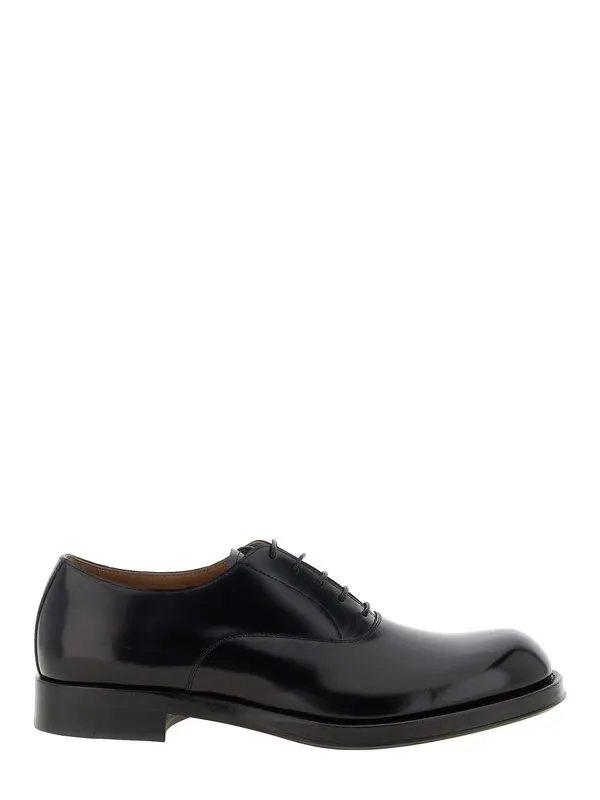 Dries Van Noten Leather Derby Lace-up Shoes - Black