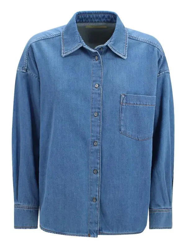 Max Mara Cotton Denim Shirt - Blue