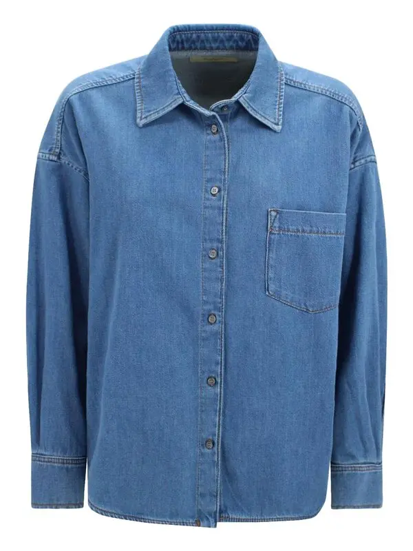 Max Mara Cotton Denim Shirt - Blue