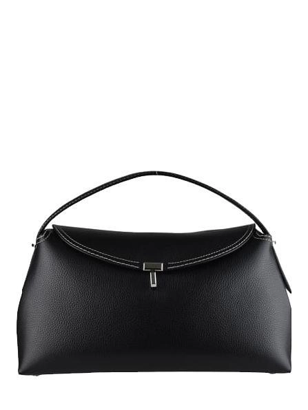 TOTEME T-lock Top Handle Bag - Black