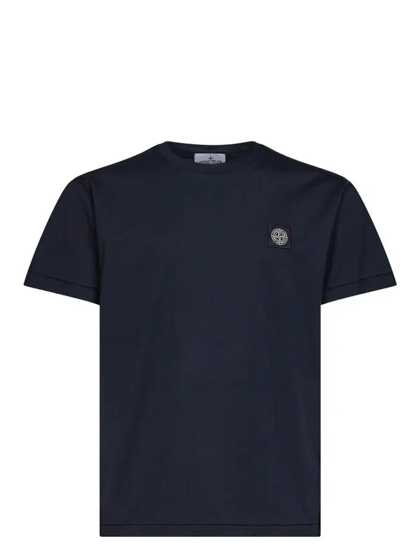 Stone Island Navy Blue 60/2 Cotton Jersey Slim-fit T-shirt - Multicolor