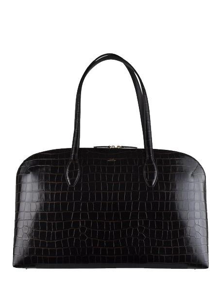 TOTEME Croc-embossed Tote Bag - Brown