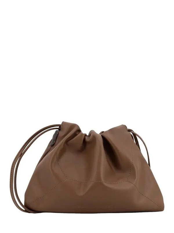 Brunello Cucinelli Leather Shoulder Bag - Multicolor