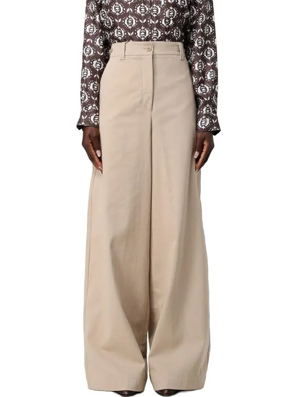 Max Mara Wide Leg Pants - Cream