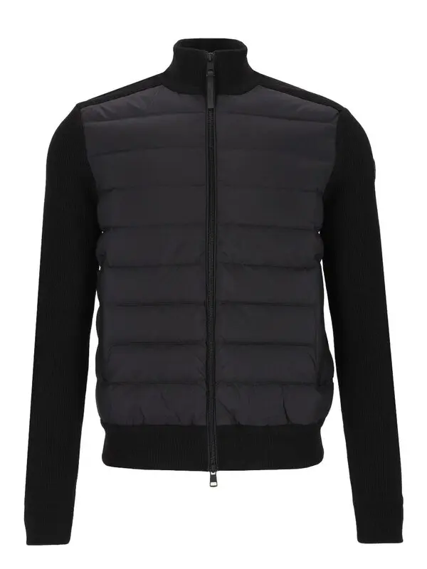 Moncler Quilted Zipped Jacket - Black