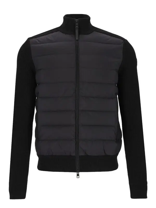 Moncler Quilted Zipped Jacket - Black