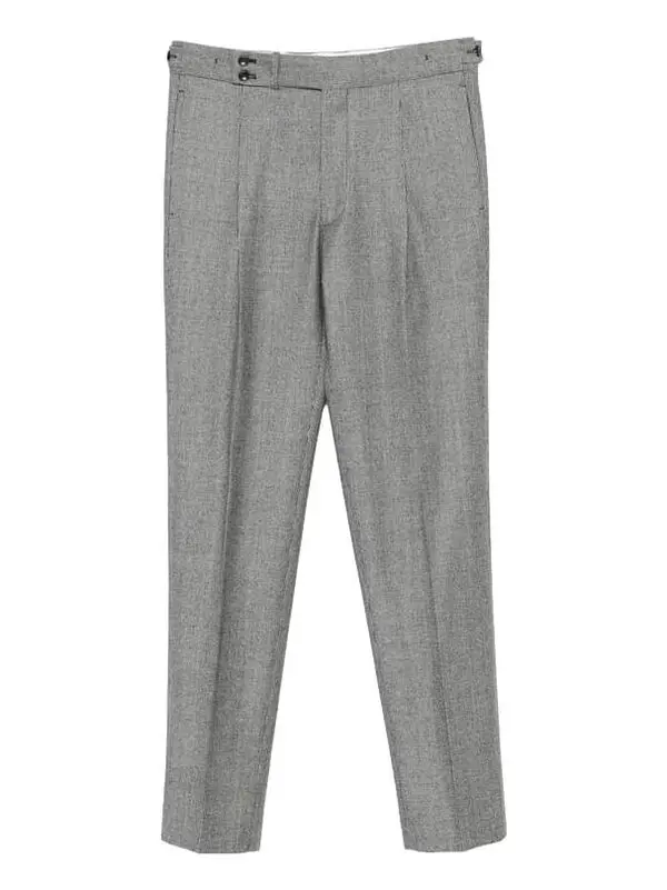 Tagliatore Houndstof Tailored Trousers - Black