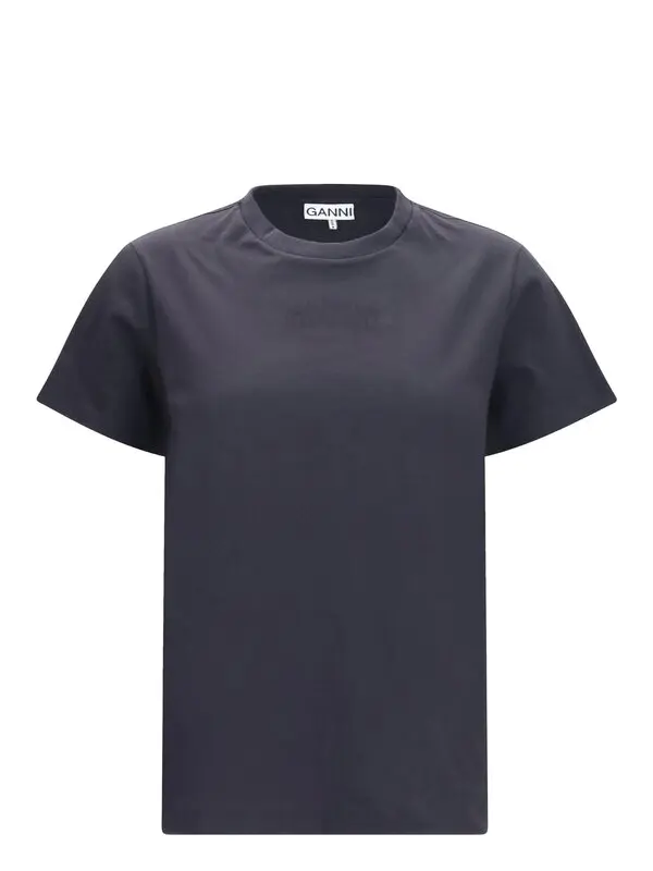 GANNI Crewneck T-shirt - Black