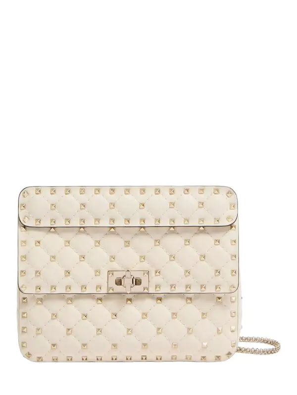 Valentino Garavani Rockstud Spike Leather Crossbody Bag With Iconic All-over Studs - Multicolor