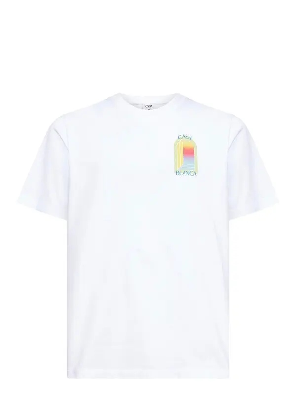 Casablanca White L'arche Organic Cotton T-shirt - Multicolor