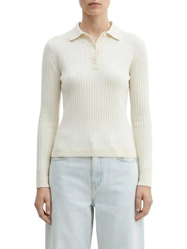 Max Mara Cashmere And Silk Polo Shirt - White