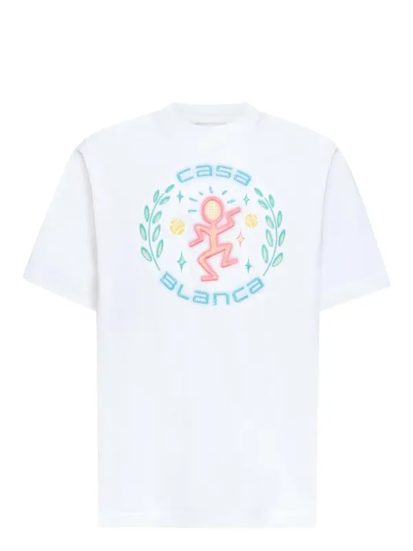 Casablanca White Dance Joy T-shirt - Multicolor