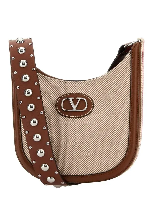 Valentino Garavani Two-tone Canvas Vlogo Signature Crossbody Bag - Multicolor