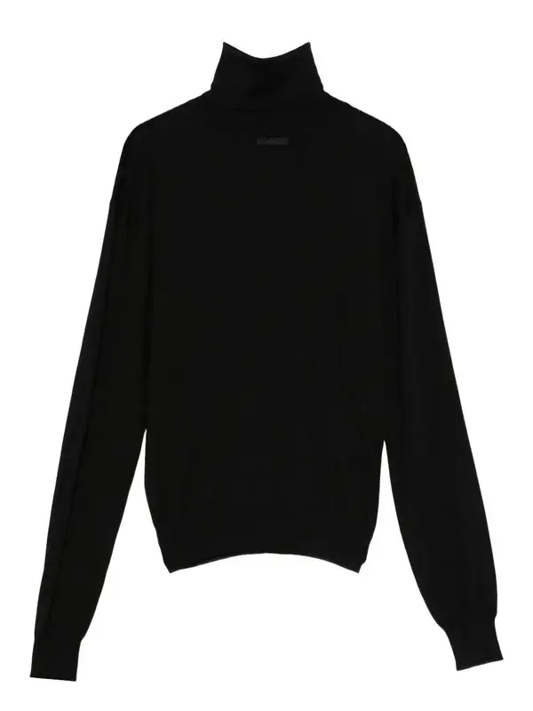 Saint Laurent Wool Turtleneck Sweater - Multicolor