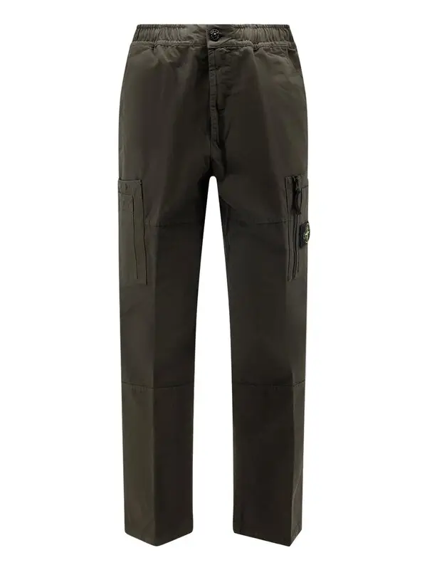 Stone Island Organic Cotton Trousers - Multicolor