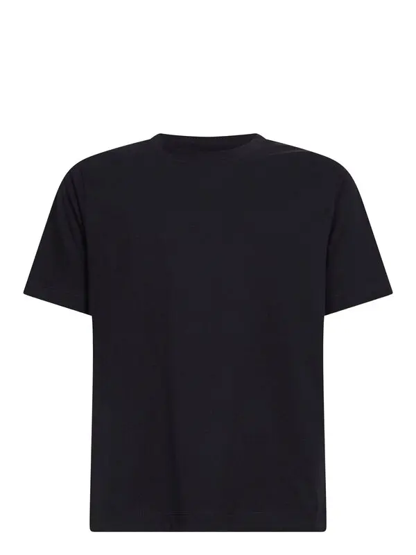Dries Van Noten Black Jersey Regular-fit Crewneck T-shirt - Multicolor