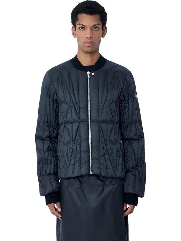 Moncler Rick Owens Geocamo Flight Bomber Jacket - Black