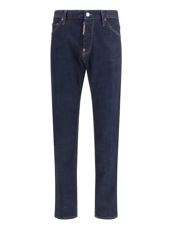 Dsquared2 Long Stretch Cotton Jeans - Blue