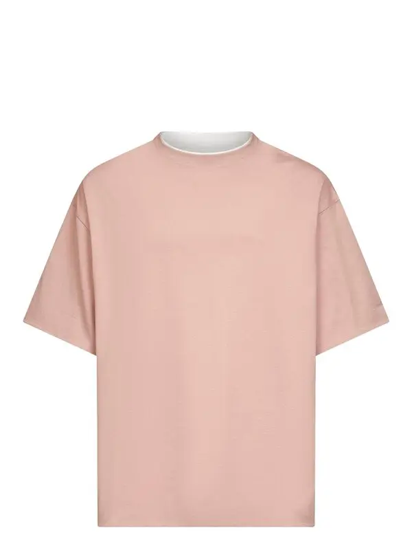 JIL SANDER Two-tone Compact Jersey Reversible T-shirt - Multicolor