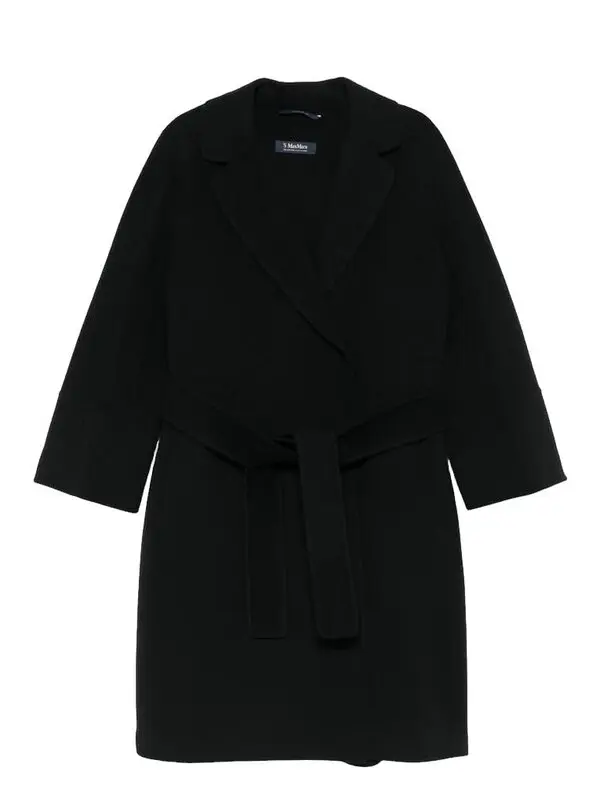 Max Mara Arona Double Wool Coat - Black