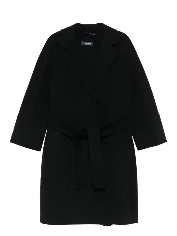 Max Mara Arona Double Wool Coat - Black