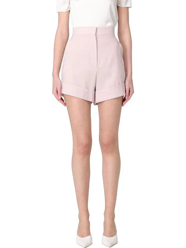 Max Mara Tailored Wool Shorts - Pink