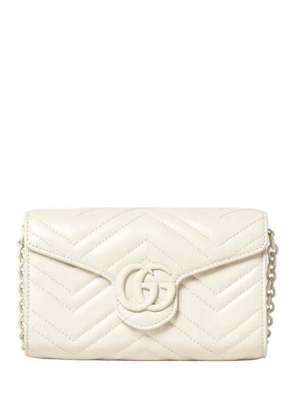 Gucci Mini Cross Body Bag In Calf Skin - Cream
