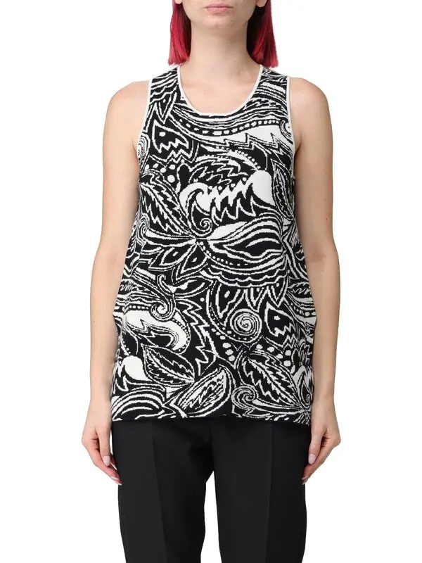 Max Mara Graphic Tank Top - White