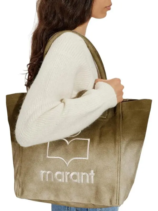 Isabel Marant Étoile Cotton Ombré Tote Bag - Green